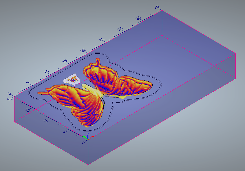 Internal Butterfly 3d Relief CNC Machine - IceSculptingTools.com